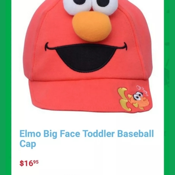 Sesame Street | Other | Sesame Street Elmo 3d Face Toddler Baseball Cap ...